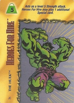 Marvel OVERPOWER Classic Heroes for Hire THE HULK special | eBay