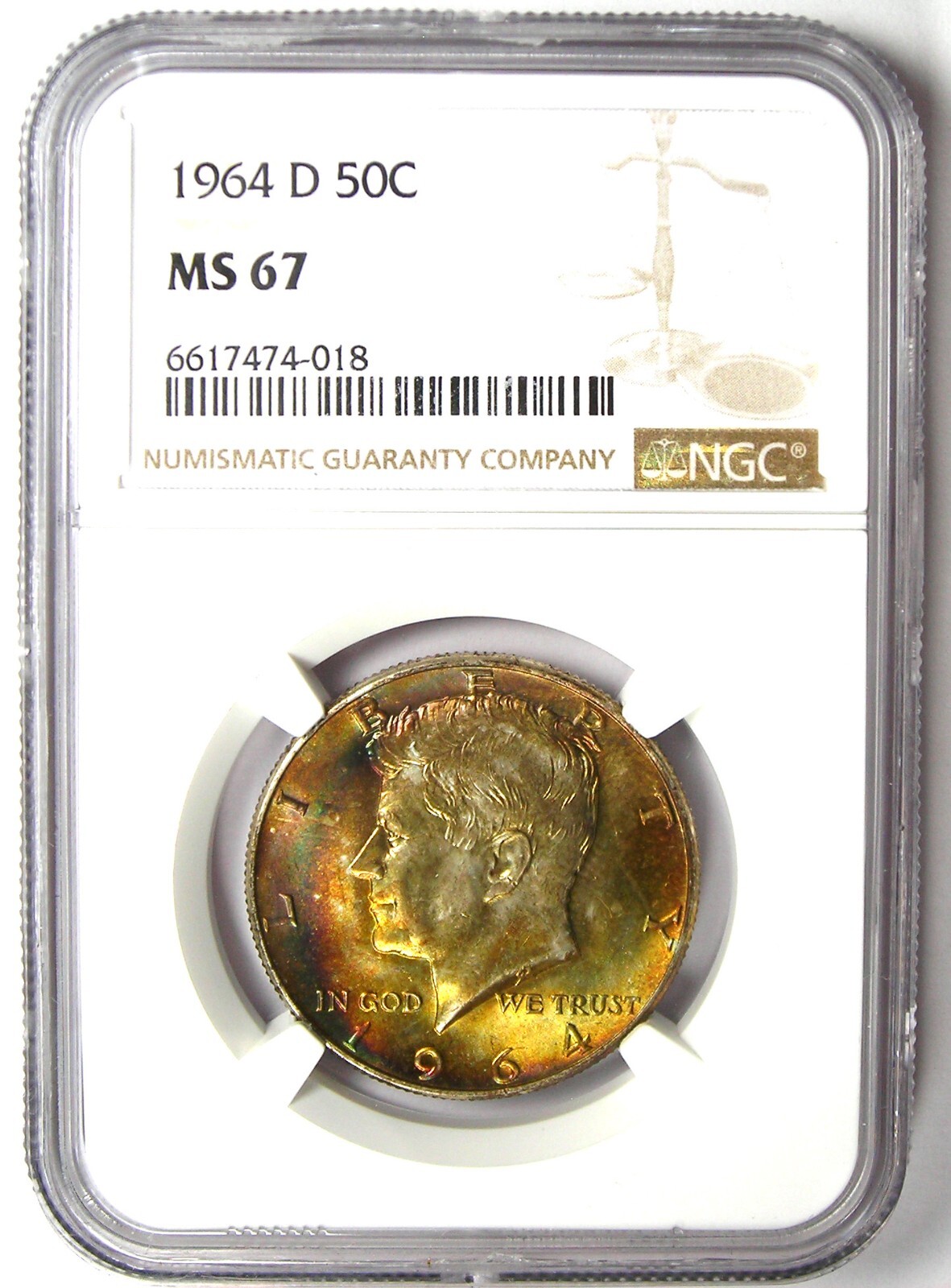 1964-D Kennedy Half Dollar 50C Coin - NGC MS67 - Rare in MS67 - $925 ...