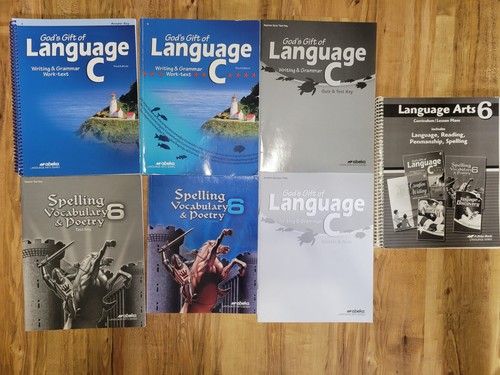 Abeka God's Gift of Language C Lot & Spelling, Vocabulary, and Poetry ...