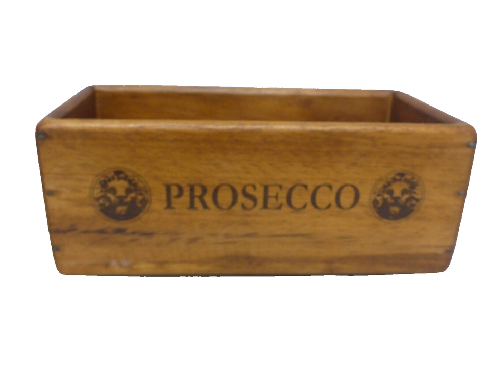 Storage Prosecco Drink Box Logo Trunk Crate Vintage Large Wood Set 2 26 ...