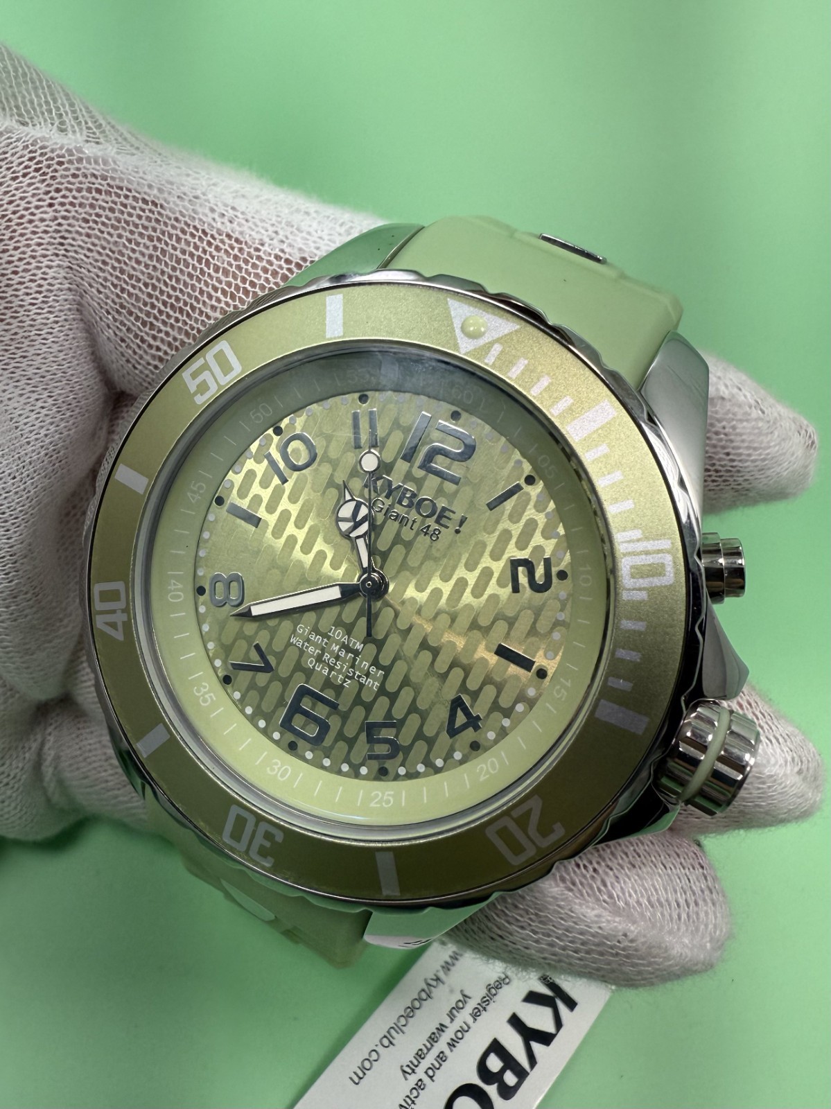 KYBOE! Giant Mariner 48mm Green 10ATM Water Resistance Quartz Watch KY ...