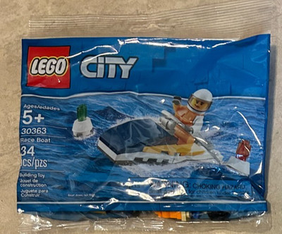 Lego City 30363 NEW Factory Sealed Polybag Set Race Power Boat 34pc w ...