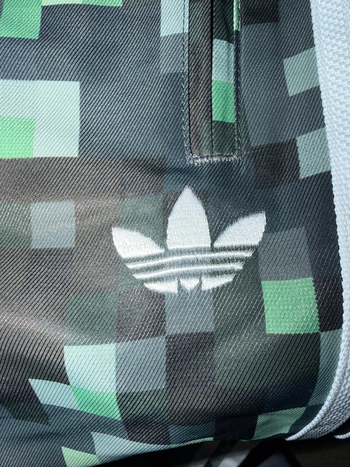 Men's Adidas Originals X Silver Green Minecraft Track Pants New | eBay