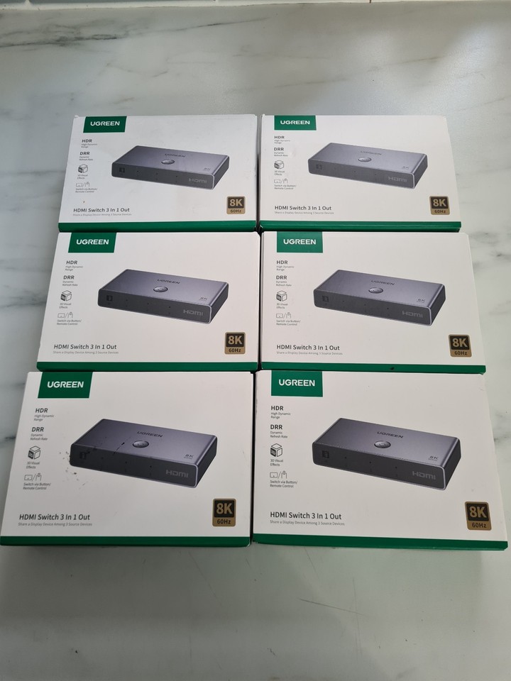 UGREEN HDMI 2.1 Switch, 4K@120Hz HDMI Switcher Splitter 3 In 1 Out ...