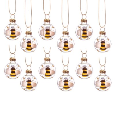 Mini Bee Baubles, Set of 12, Christmas Bauble | eBay UK