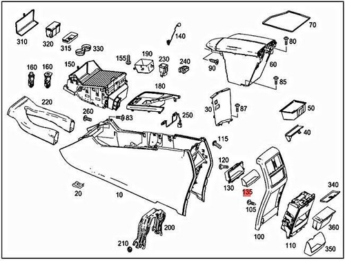 Genuine MERCEDES C292 W166 X166 GL-CLASS X166 GLE W166 Insert ...