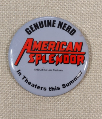 American Splendor Movie Pinback Button/Harvey Pekar/HBO Fine Line/2003 ...
