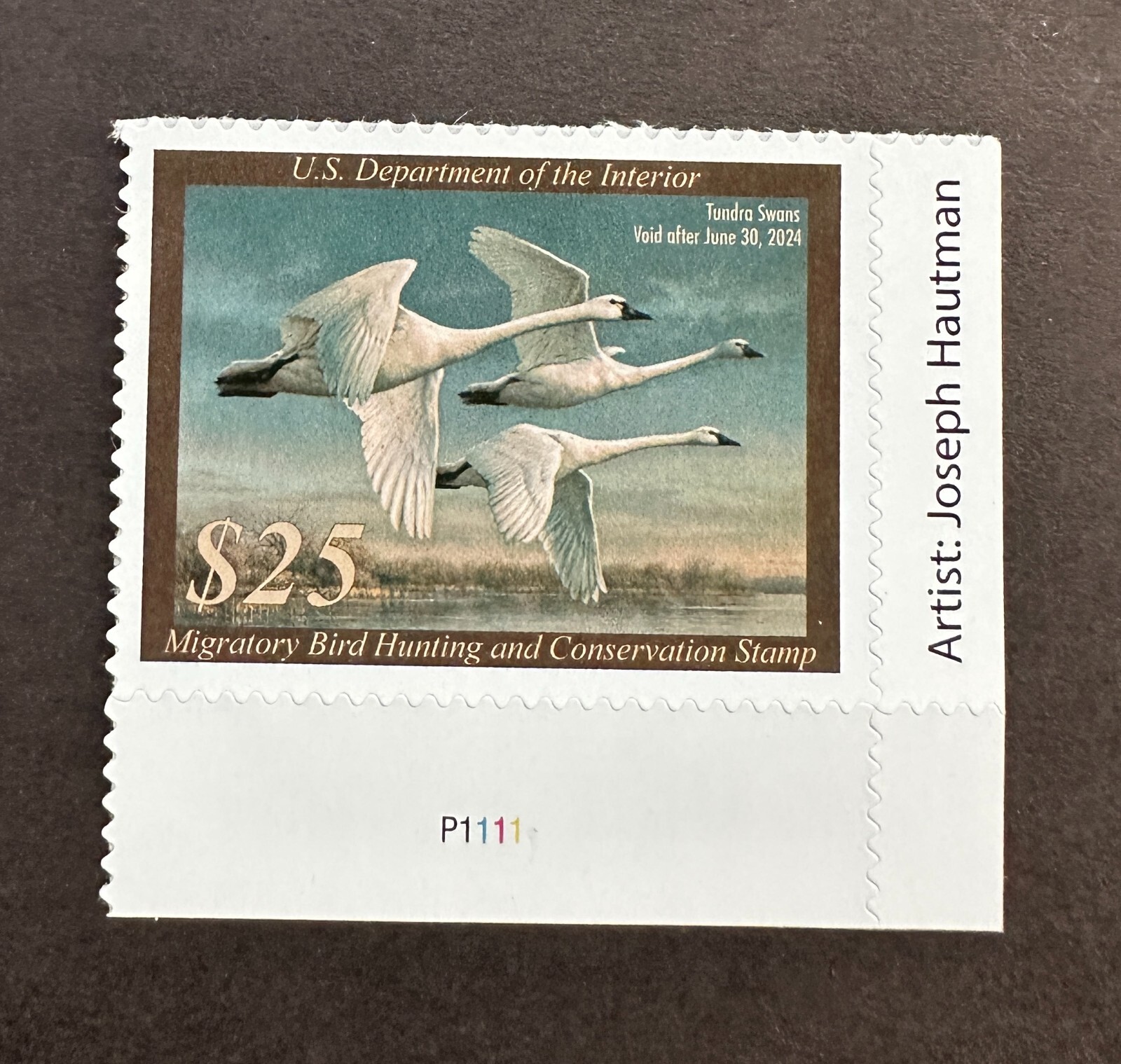 WTDstamps - #RW90 2023 - Federal Duck Stamp - Mint OG NH **Bottom Right ...