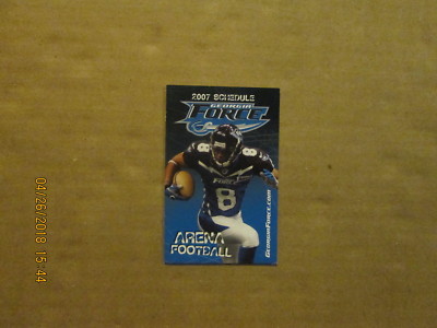 AFL Georgia Force Vintage Circa 2007 Logo Football Pocket Schedule | eBay