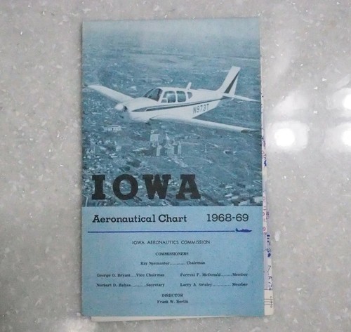 Vintage Aeronautical Chart Map IOWA 1968-1969 | eBay