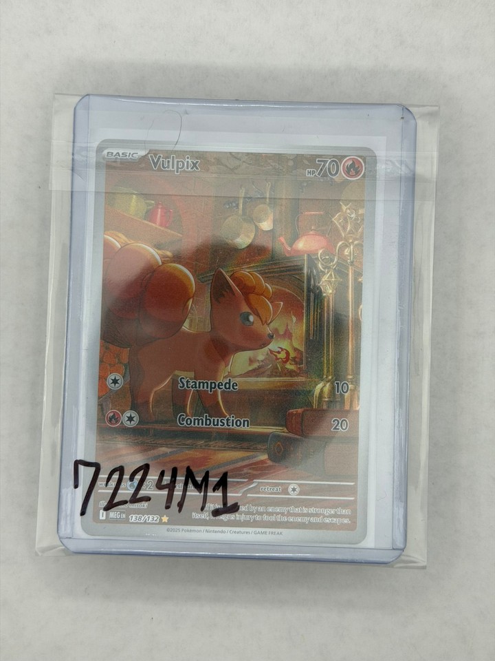 Vulpix 138/132 Mega Evolutions Full Art Illustration Rare Pokemon TCG ...