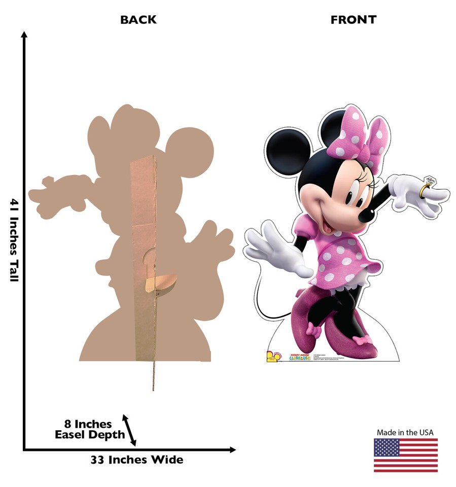 MINNIE MOUSE DISNEY LIFESIZE CARDBOARD STANDUP STANDEE CUTOUT POSTER ...