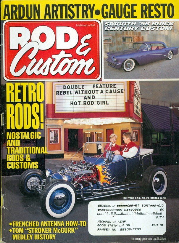 2000 Rod & Custom Magazine: Retro Rods/Frenched Antenna/'56 Buick/Ardun ...