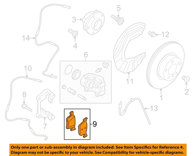 BMW OEM 2018 X3 Brake-front Pads 34106884497 for sale online | eBay