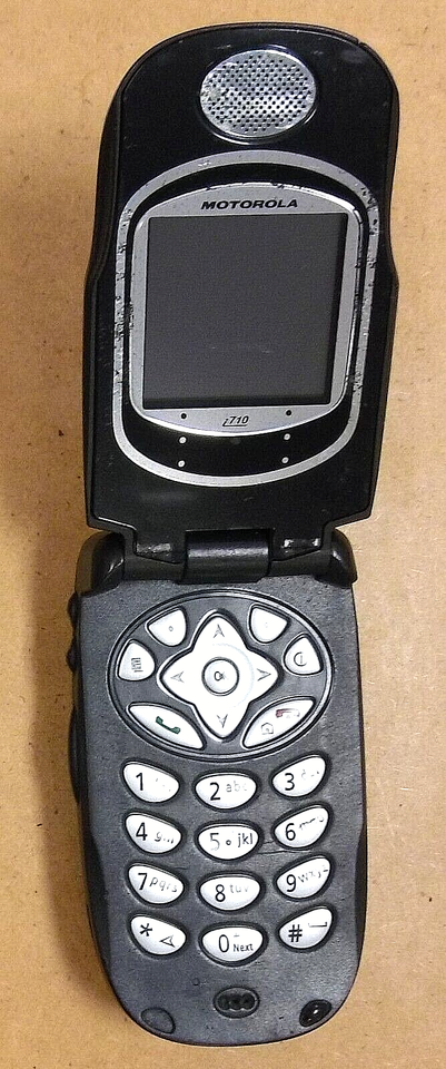 Motorola i710 - Black and Silver ( Nextel ) Rare PTT iDEN Flip Phone ...