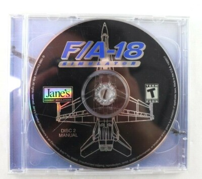 Jane’s F/A-18 Simulation Fighter Jet fa18 f18 Usaf Us Air Force EA PC ...