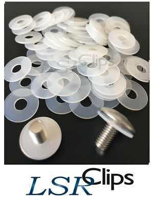Plastic Nylon Clear Thin Washers M6 6.1mm ID 17mm OD Washer 1mm ...