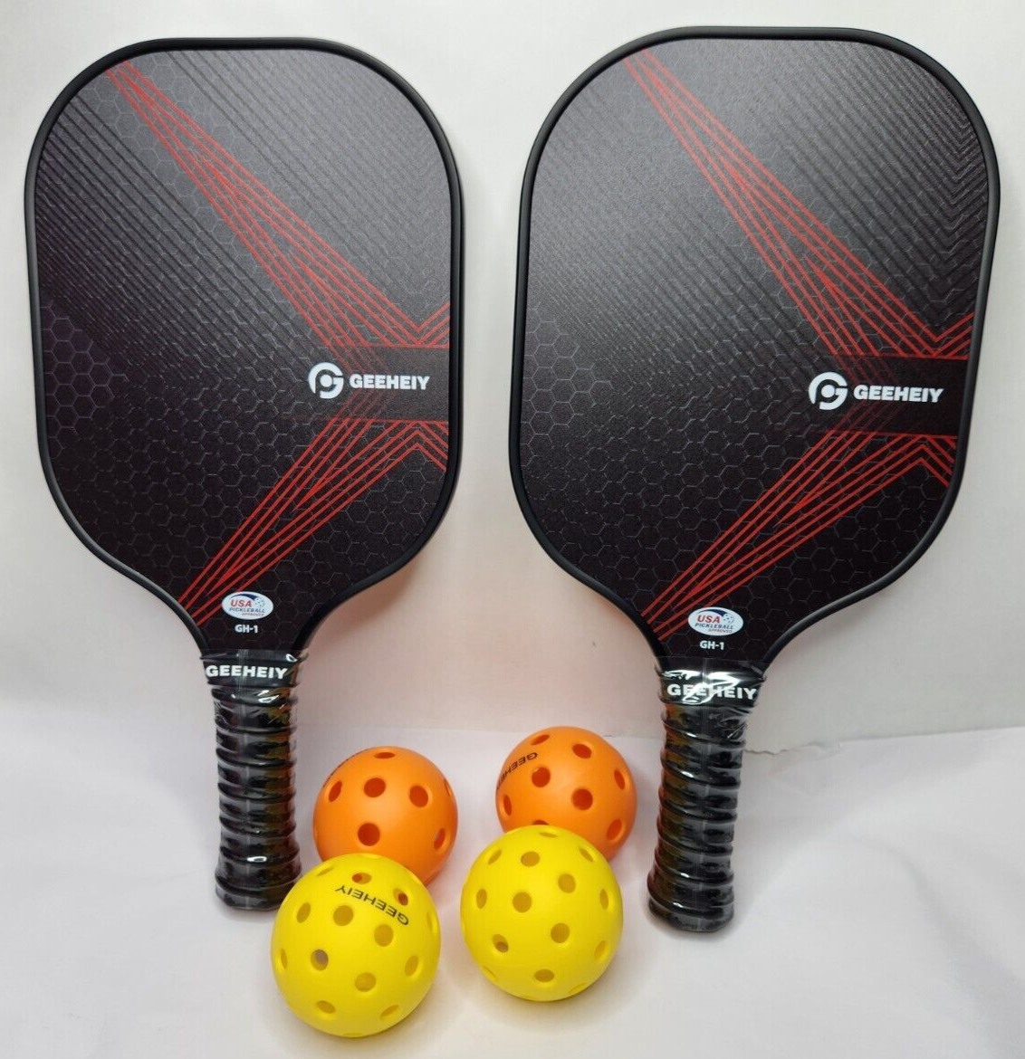 Pickleball Paddles Set of 2 - USAPA Approved Carbon Fiber Pickle Ball ...