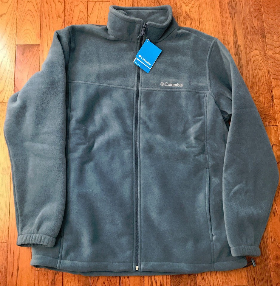 NWT COLUMBIA Flattop Ridge Fleece Jacket Big & Tall L Blue Heron LT ...