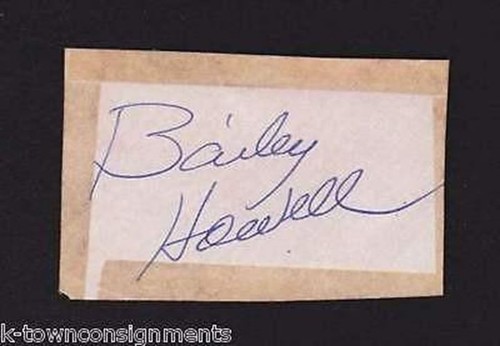 Bailey Howell NBA Pro Basketball HoF Player Vintage Autograph Signed ...