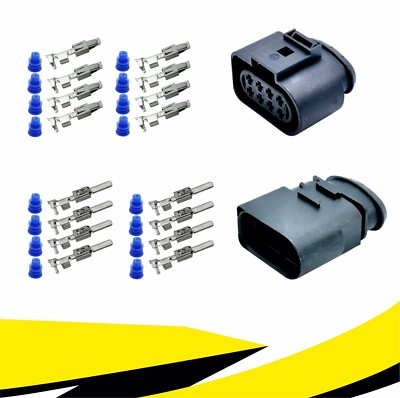 Buchse + Stecker 8-polig Reparatursatz 8D0973734 8D0973834 für VW AUDI ...