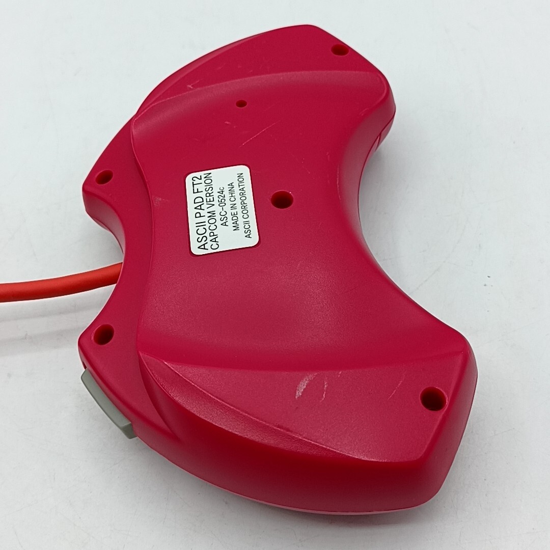ASCII PAD FT 2 CAPCOM ver ASC-0524c Red Sony PS1 PS2 Fighting Gamepad ...