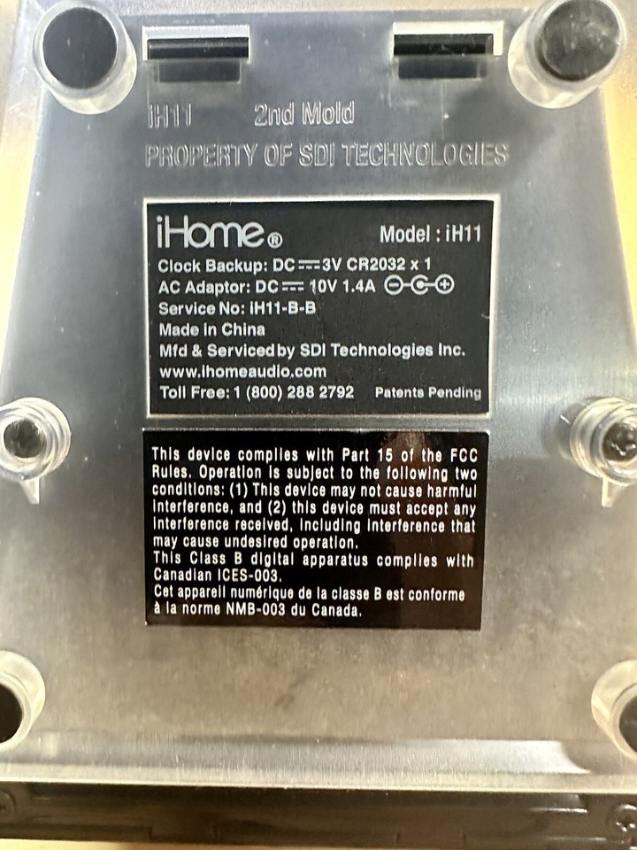 iHome IH110 iPod iPhone Sound Alarm Clock Dock Station Player Works | eBay