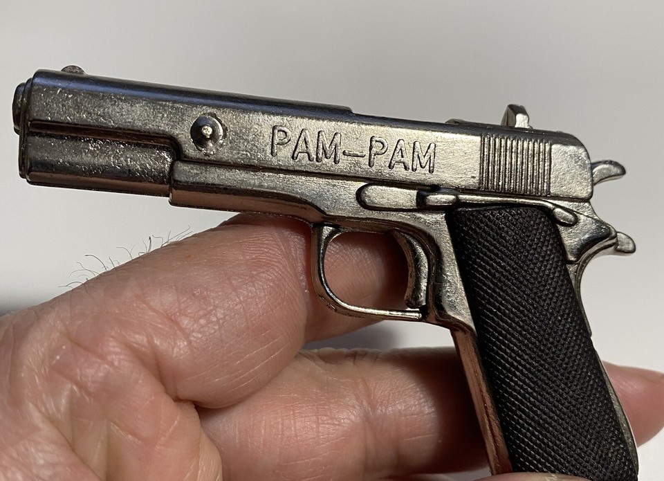 RARE Edge Mark ARMY .45 Mini-Gun Series Cap Gun Pistol Original Box NOS ...