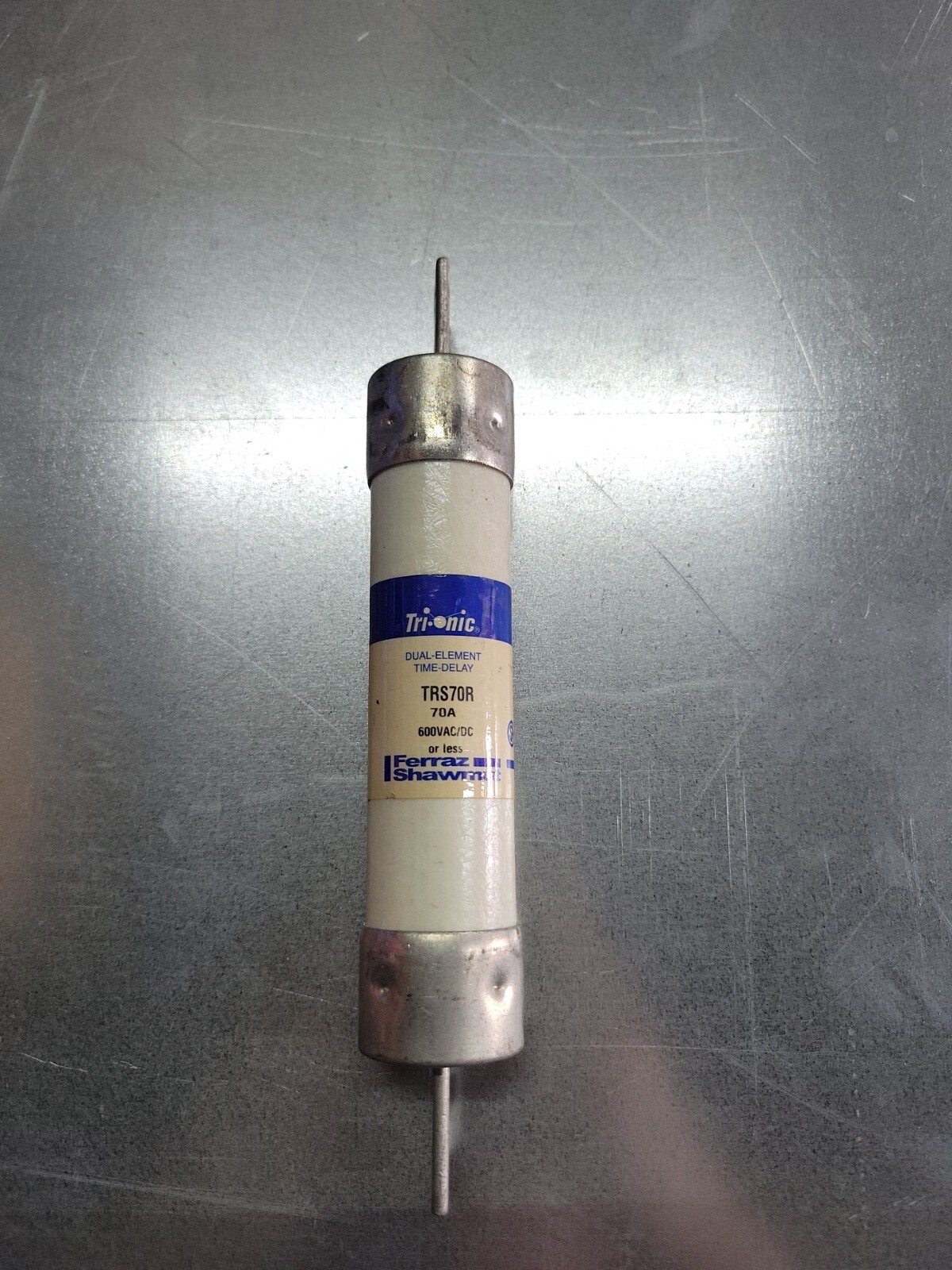 1- FERRAZ SHAWMUT TRS70R FUSE DUAL ELEMENT TIME DELAY 70 AMP 600V ...