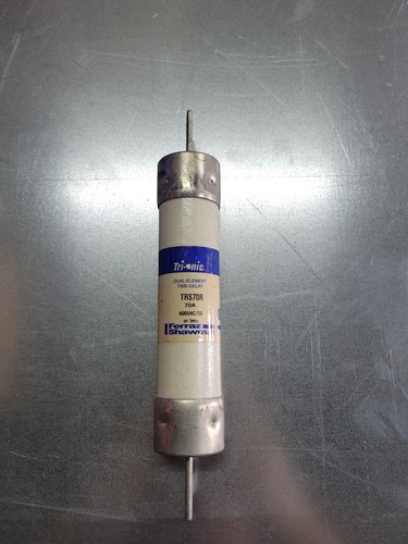 1- FERRAZ SHAWMUT TRS70R FUSE DUAL ELEMENT TIME DELAY 70 AMP 600V ...
