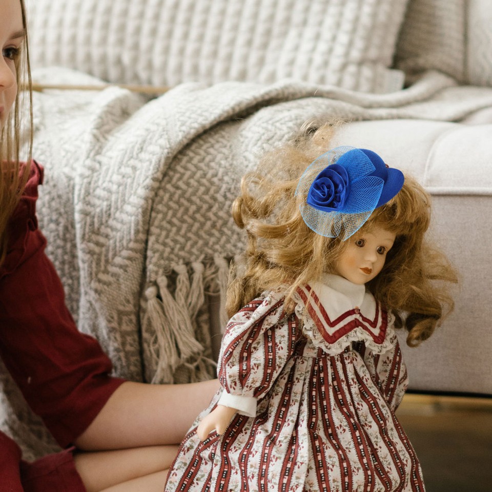 6pcs DIY Tea Party Hat Doll Dress Up Hats Fancy Fascinators for ...