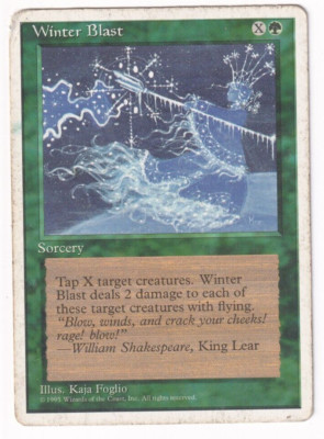 Winter Blast 4th Edition #290 Magic The Gathering 1995 MTG Single | eBay