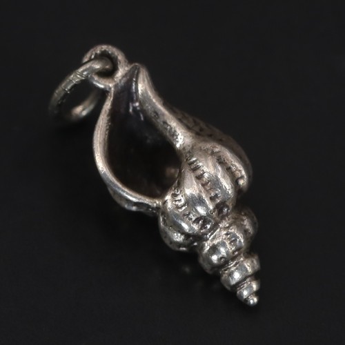 VTG Sterling Silver - BEAU Conch Sea Shell Bracelet Charm - 3g | eBay