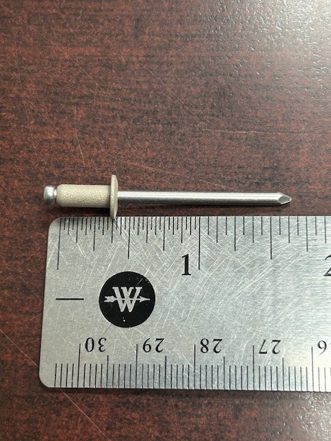 (100) 5/32" x 3/8" grip range all alumnum pop rivets Tan color FREE ...