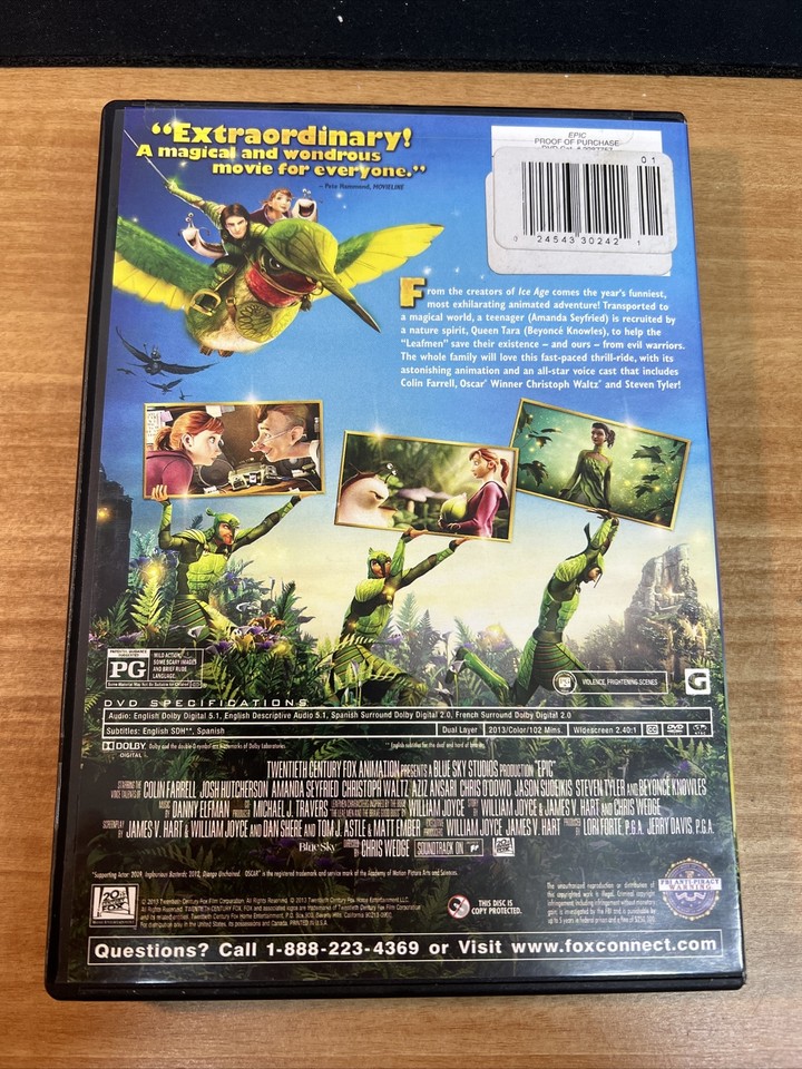 Epic [2013] - DVD 24543802389| eBay