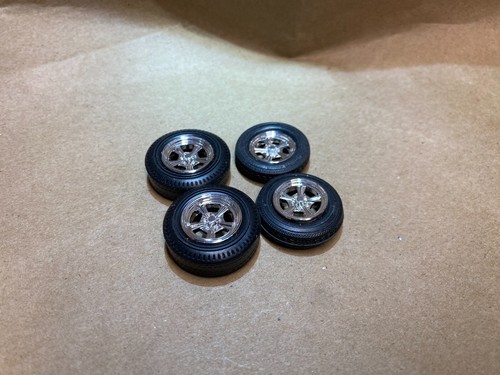CHEATER Drag Slicks VINTAGE 5 Spoke Rims Hot Rod 1/25 AMT COOL LOOK ...