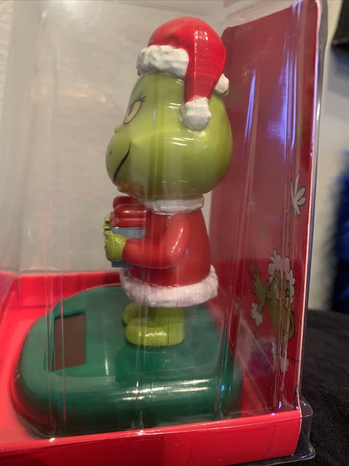 NEW GRINCH Solar Powered Bobble-Head | eBay