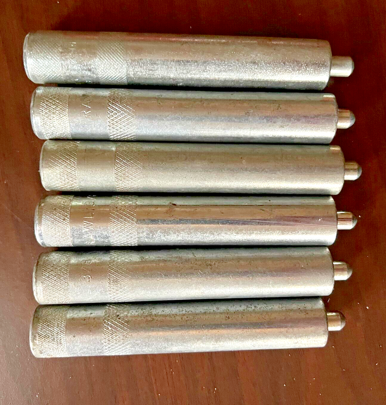 6-piece lot of 3/8” Rawl Drop-in Concrete Anchor Setting Tool. Pins ...