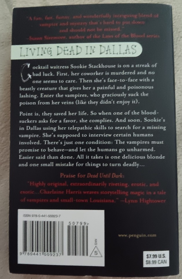 Living Dead in Dallas (Sookie Stackhouse/True Blood, Book 2) - VERY ...