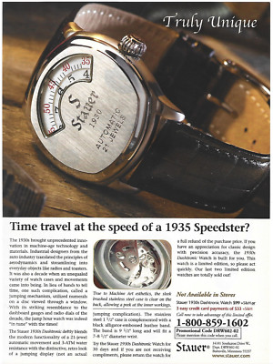 Stauer 1930S Dashtronic Watch Magazine Print Ad, Stauer 1930s Watch ...