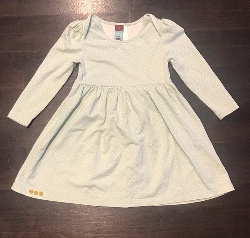 EUC Matilda Jane Character Counts Green Polka Dot Knit Dress Girls Size ...