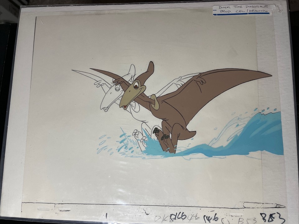Dink the dinosaur animation cel Lot production art Vtg Cartoons Anime ...