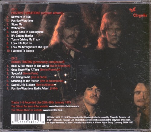 Ten Years After Positive Vibrations CD Europe Chrysalis 2014 CHRX1060 ...