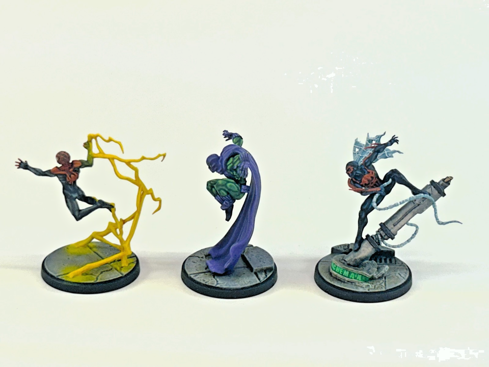 Marvel Crisis Protocol Pro Painted Prowler Spider-Man 2099 & Ultimate ...