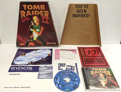 Tomb Raider II Starring Lara Croft (PC, 1997) CD-Rom Big Box Complete ...