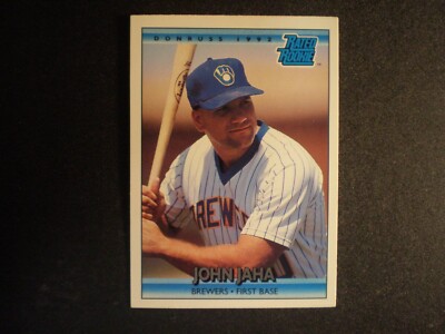 1992 Donruss Brewers John Jaha Card # 398 | eBay