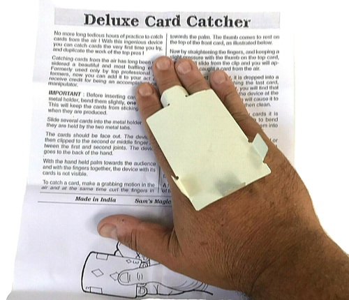 APPEARING CARDS FROM AIR Back Palm Hand Deluxe Metal Gimmick Magic ...