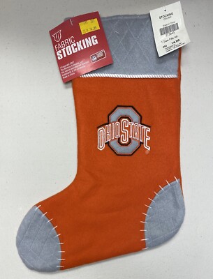 Ohio State Buckeyes Christmas Stocking Memory Co. Embroidered Logo Big ...