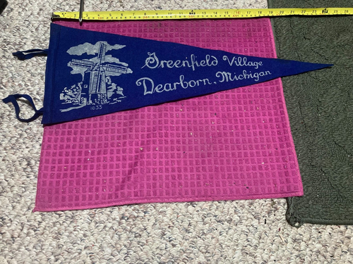 VTG Pennant BANNER Flag - Greenfield Village - Dearborn Michigan MI ...