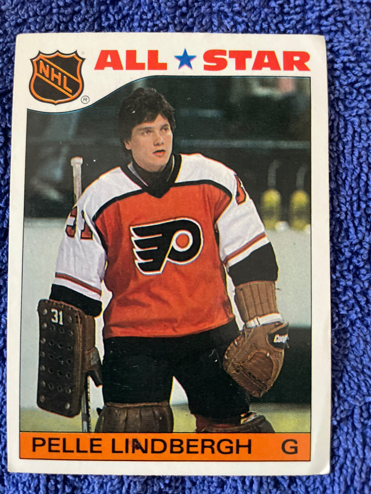 85-86 Topps Hockey Sticker #6 Pelle Lindbergh | eBay